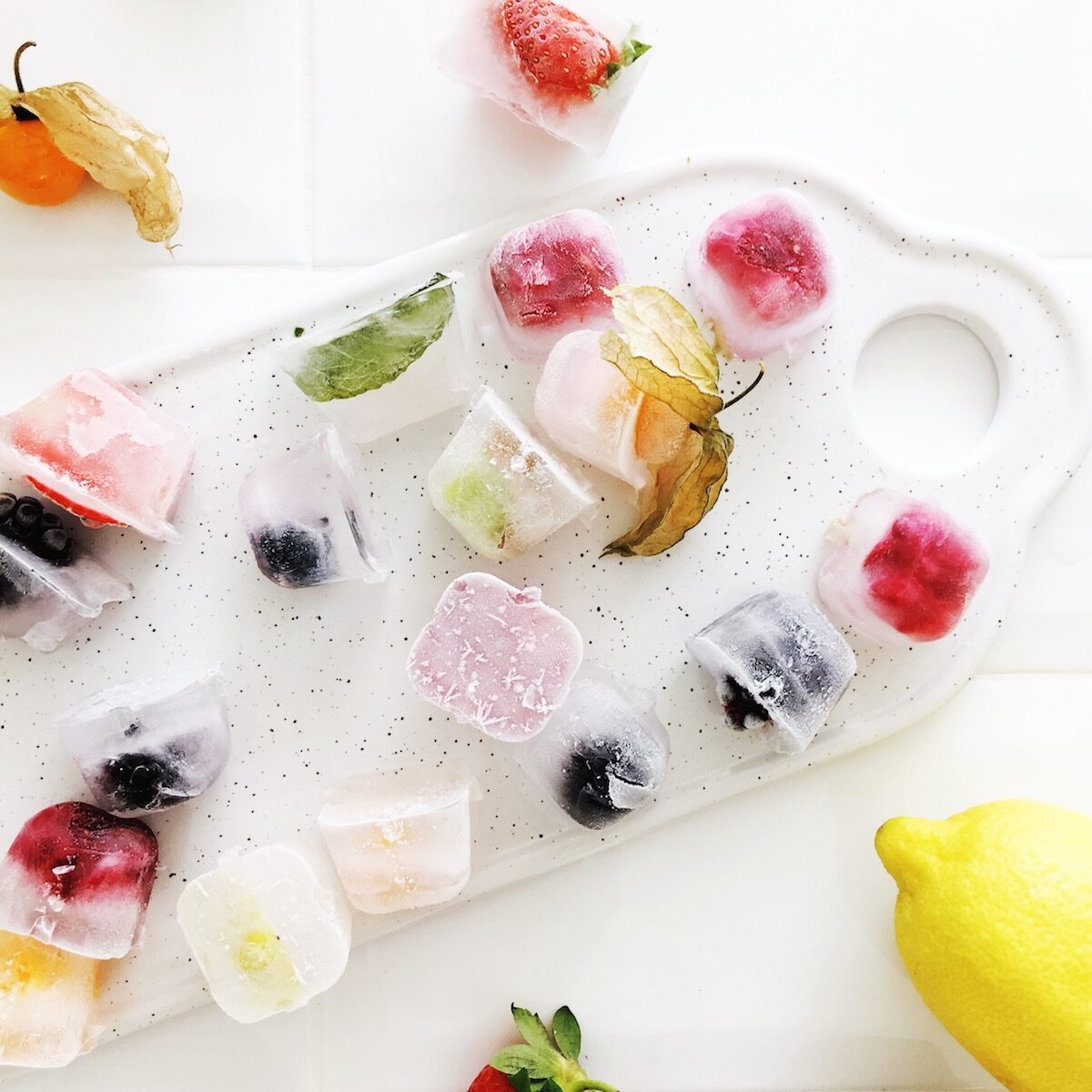 Infused Ice Cubes Recipe - Live and Taste
