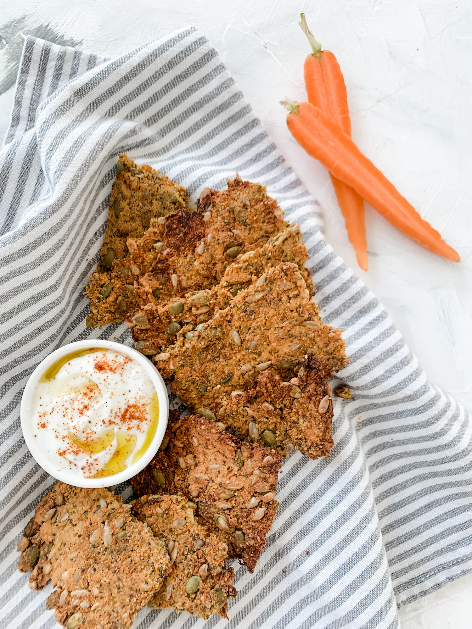 Healthy Carrot Crackers (Semi Soft) - Live and Taste