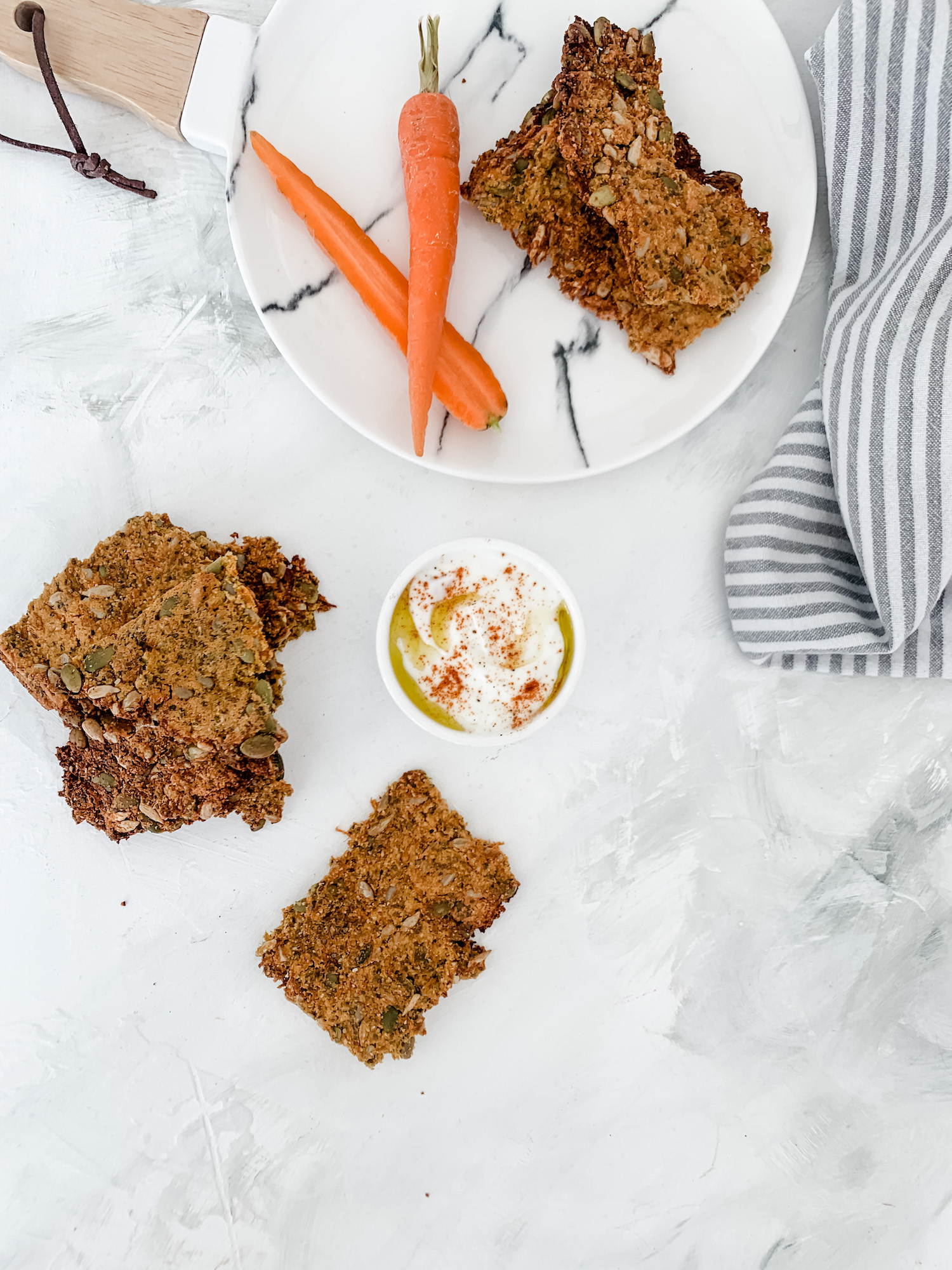 Healthy Carrot Crackers (Semi Soft) - Live and Taste