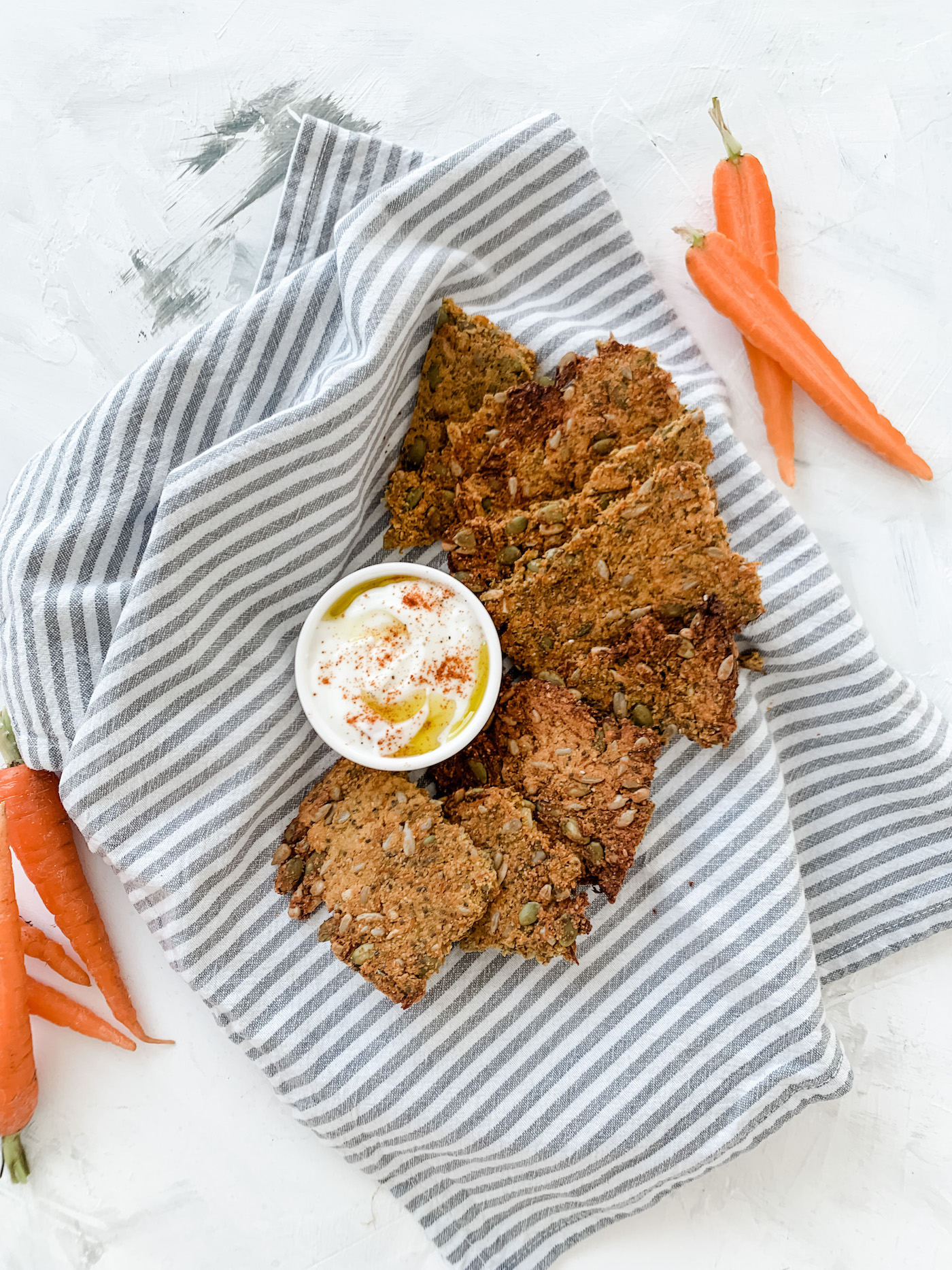 Healthy Carrot Crackers (Semi Soft) - Live and Taste