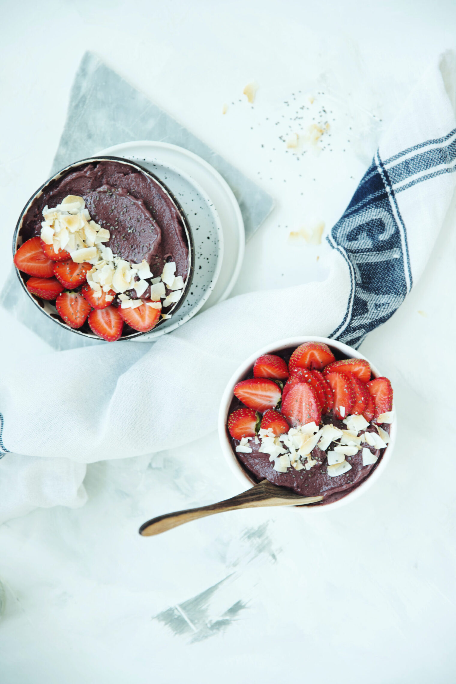 Acai Smoothie Bowl, With Extra Protein And Almond Butter - Live and Taste